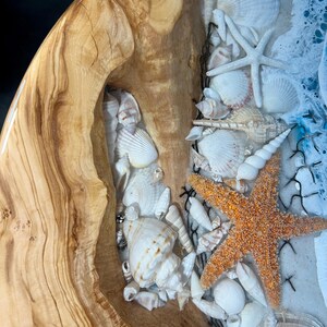 Ocean View Sea Shells, Sand and Ocean Waves Round Table | Coffee Table ...