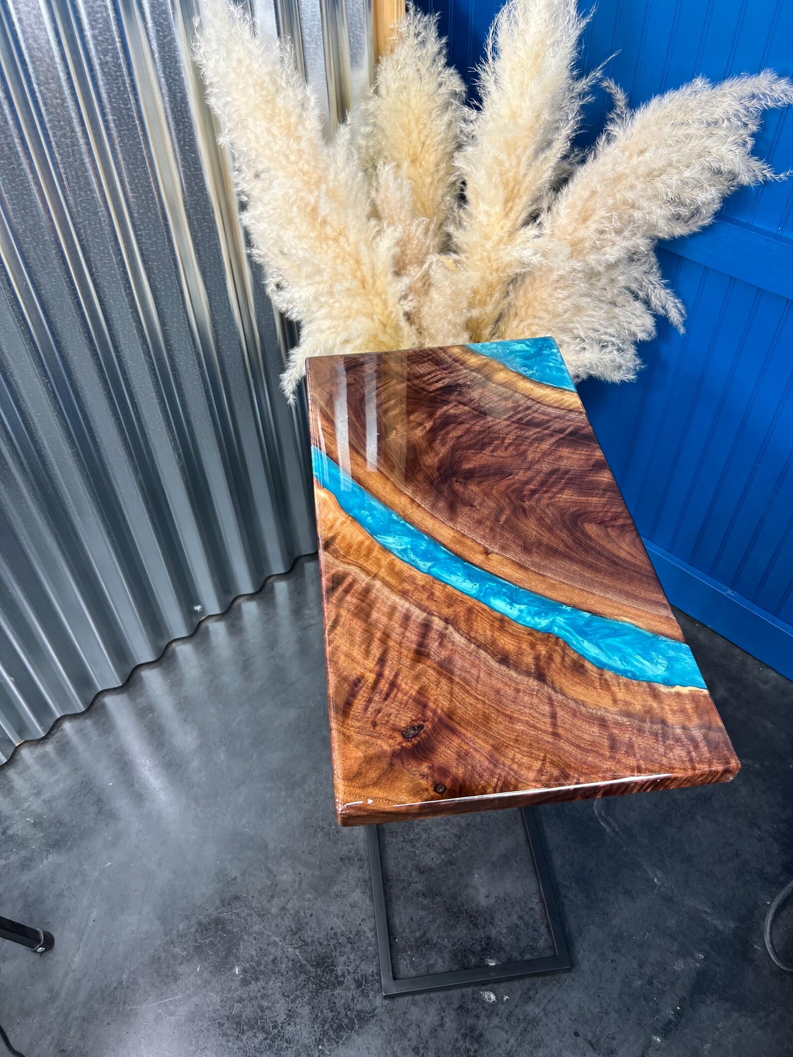Custom Epoxy Resin Accent Table, Side Table, End Table, C-table - Etsy