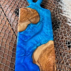 Blue Charcuterie Board, Serving Board - Etsy