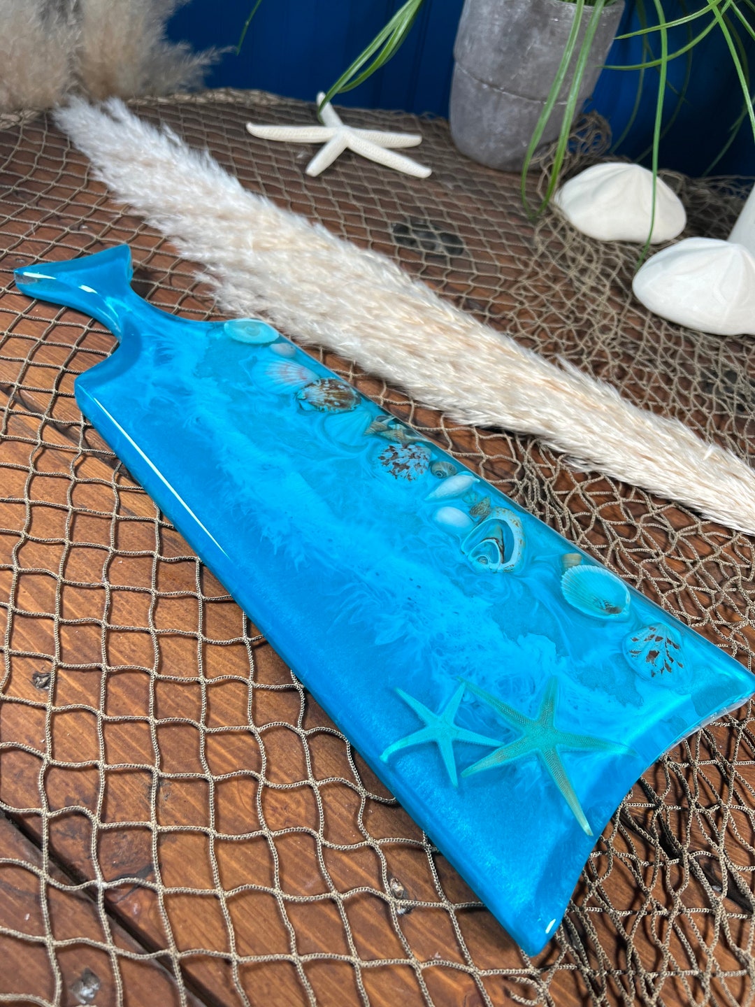 Sea Shell Ocean Cheese Board/charcuterie Board/serving Platter - Etsy