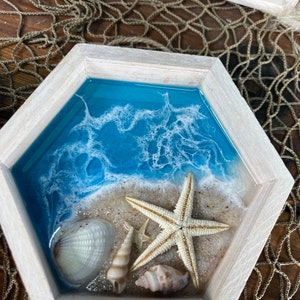 Ocean Waves and Sea Shell Seascape Wall Art - Etsy