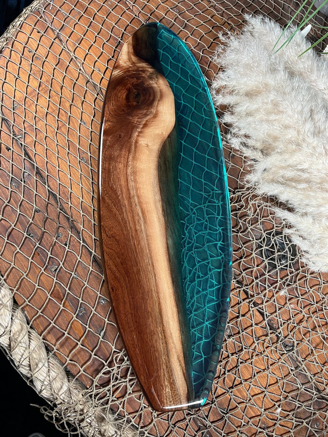 Walnut Surfboard, Serving Tray, Charcuterie Board, Wall Art - Etsy