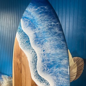 Ocean Waves Resin Surfboard - Etsy