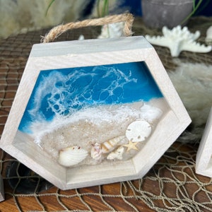 Ocean Waves and Sea Shell Seascape Wall Art - Etsy