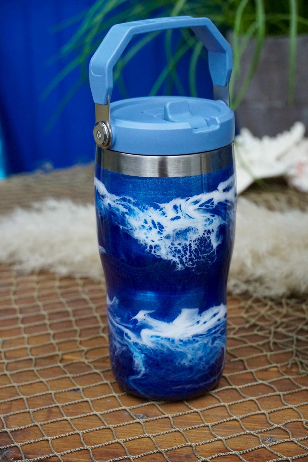 Ocean Waves Stanley Water Bottle - Etsy