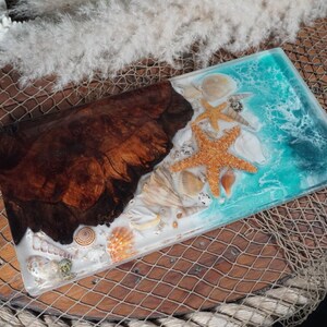 Sea Shell and Walnut Burl Charcuterie Board/serving Tray/centerpiece - Etsy