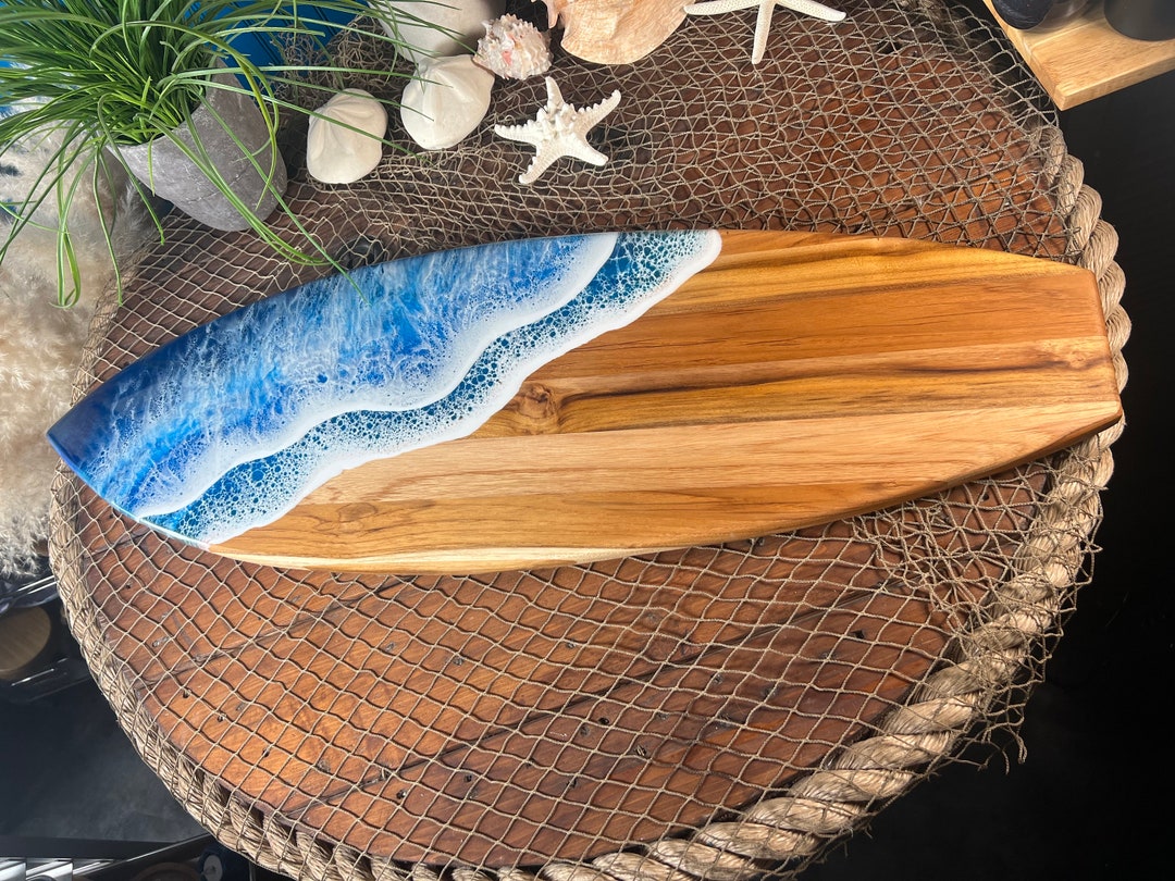 Ocean Waves Resin Surfboard - Etsy