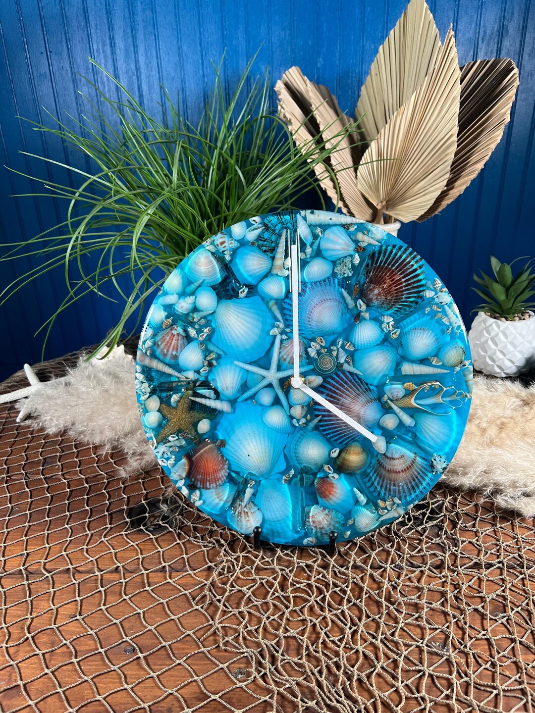 Sea Shell Ocean Clock - Etsy