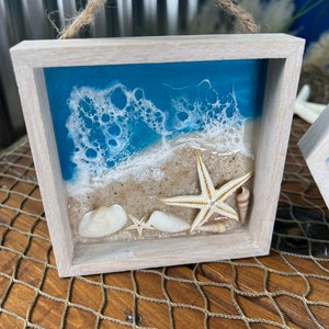 Ocean Waves and Sea Shell Seascape Wall Art - Etsy