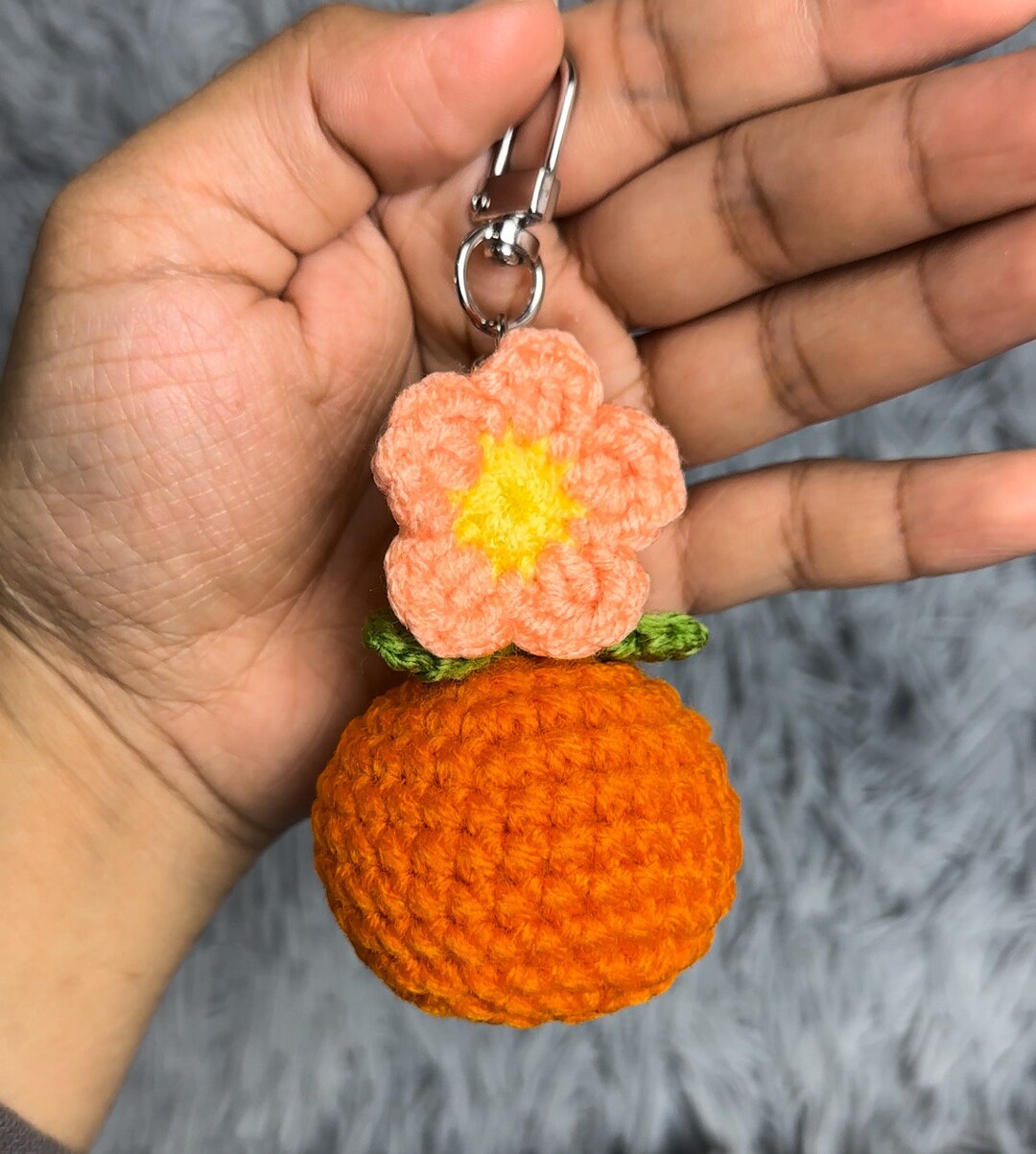 Tangerine Keychain - Etsy