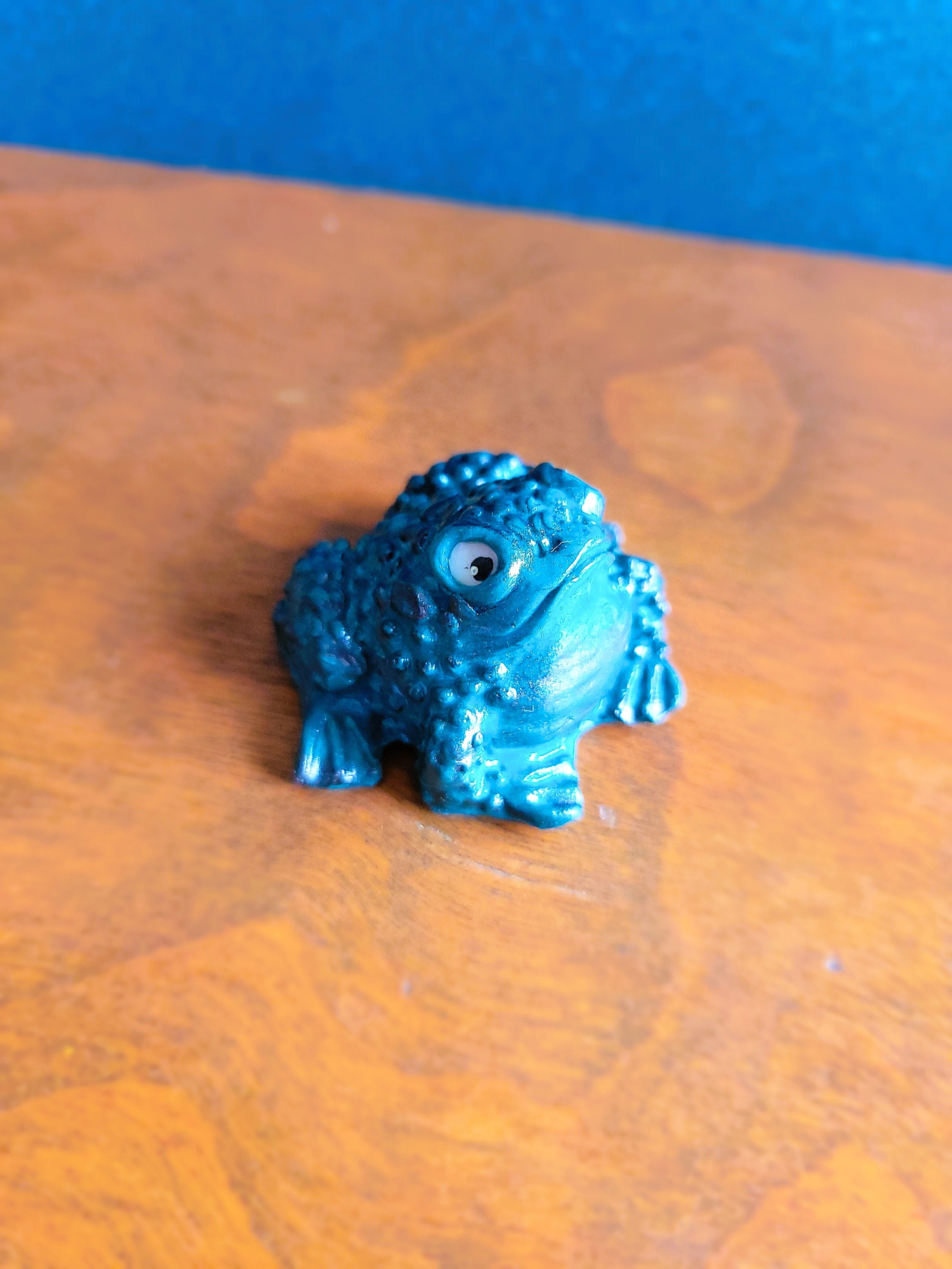 Froggy Friends Teal Toads in Hats and Without Hats - Etsy