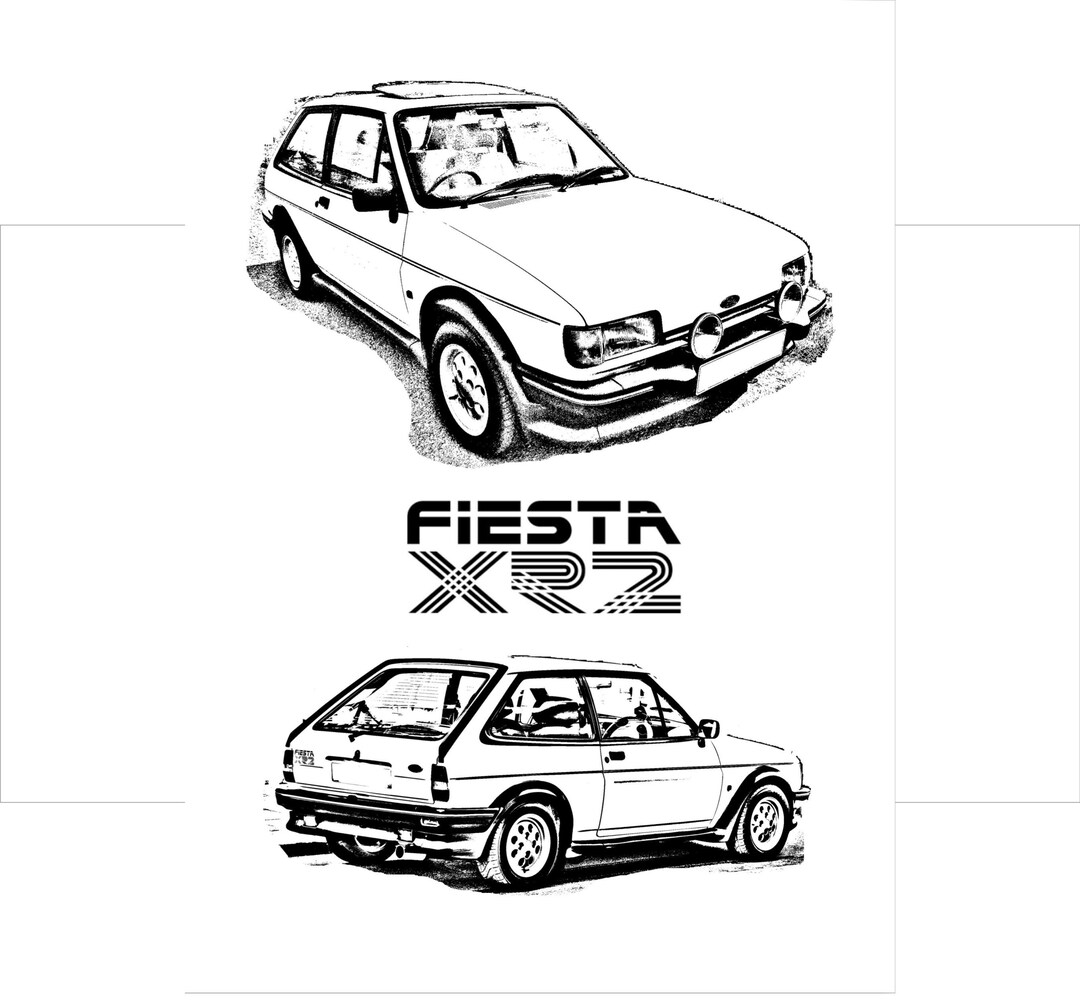 Ford Fiesta XR2 Birthday Greetings Card - Etsy