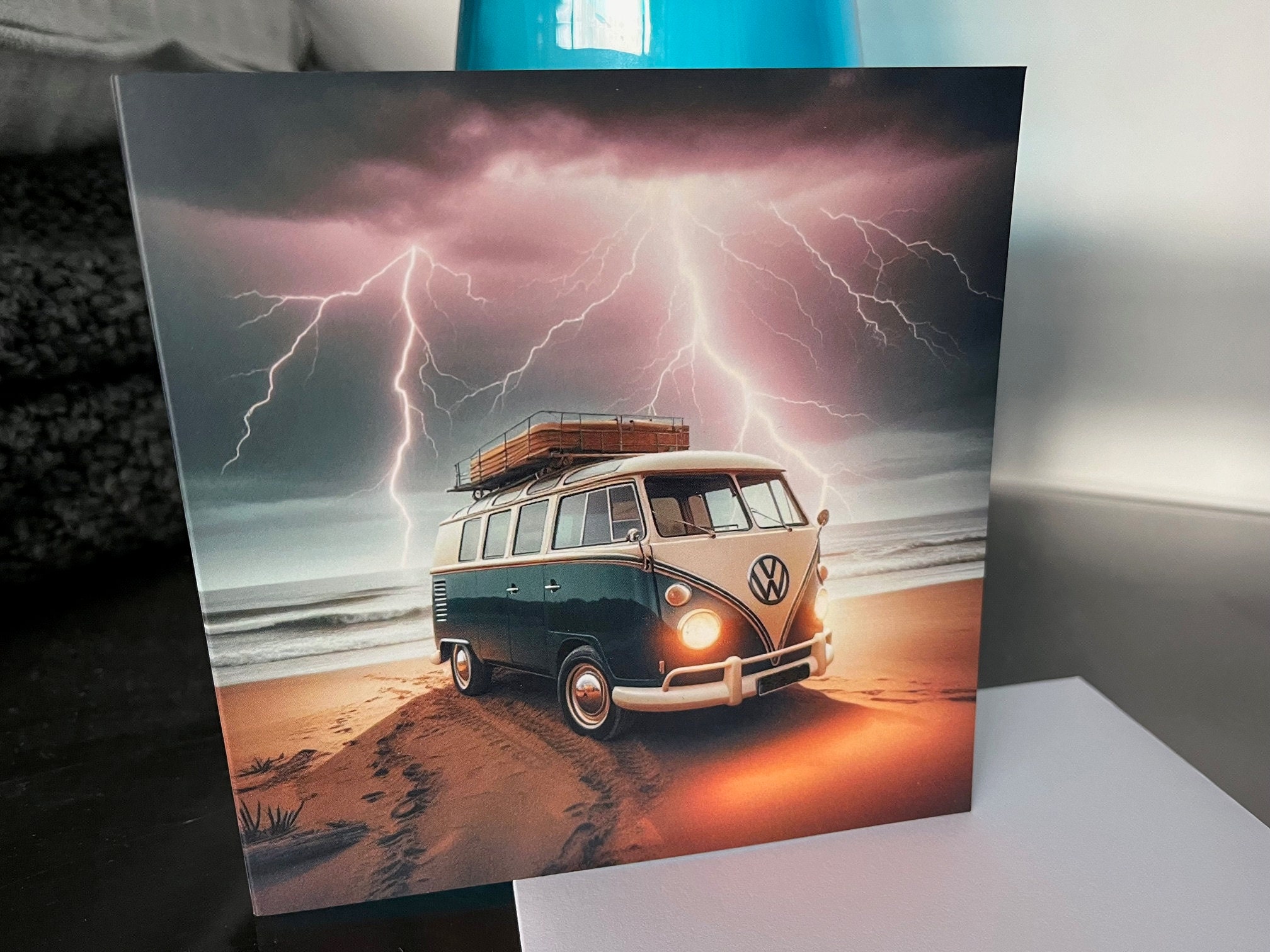 VW Volkswagen Camper Van Bus Greetings Birthday Card by Classic Car ...
