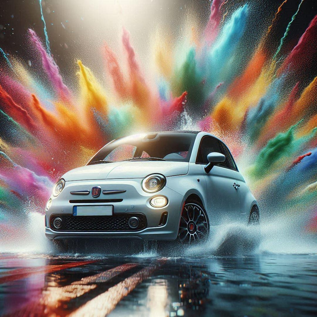 FIAT 500 Car Birthday Greetings Card by Classic Car Cards - Etsy