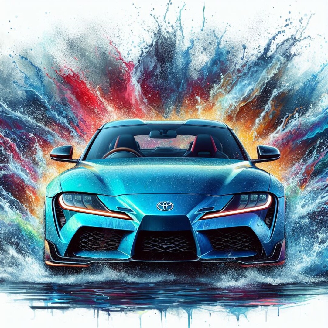Toyota Supra Car Birthday Greetings Card Classic Sports Car - Etsy