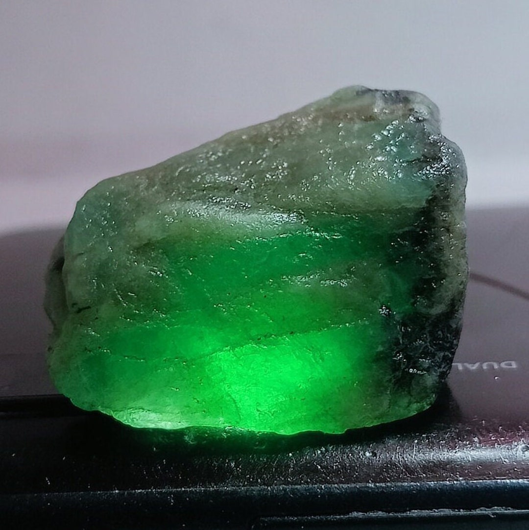 100% Natural Untreated Unheated Zambian Emerald Rough Loose Gemstone ...