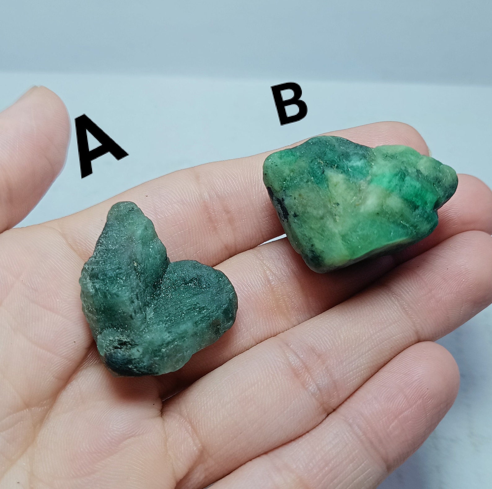 Big Emerald Rough Stone / Natural Zambian Emerald Rough Stone - Etsy