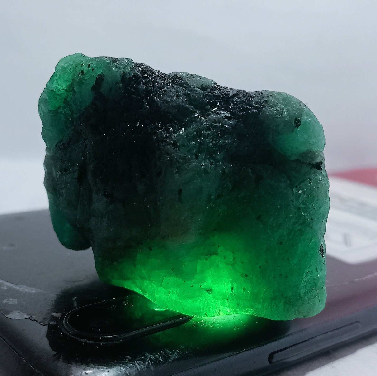 Big Emerald Rough Stone / Natural Zambian Emerald Rough Stone - Etsy