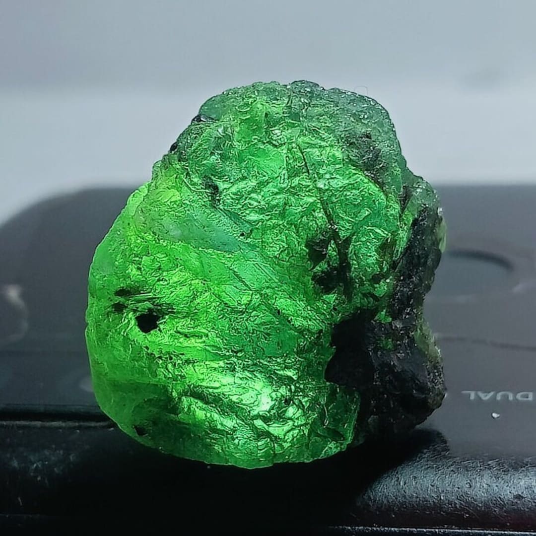 Big Emerald Rough Stone, Natural Zambian Emerald Rough Stone, Raw ...