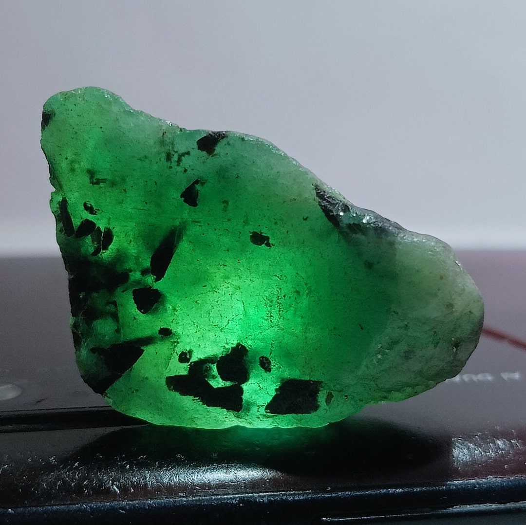 Big Emerald Rough Stone / Natural Zambian Emerald Rough Stone, Raw ...