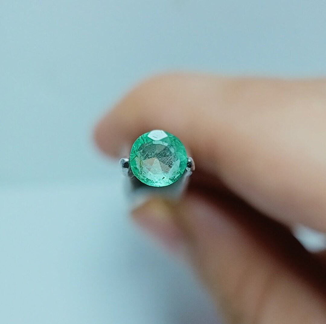 4mm Natural Colombian Emerald Round Faceted Cut, 4mmtop AAA Quality ...
