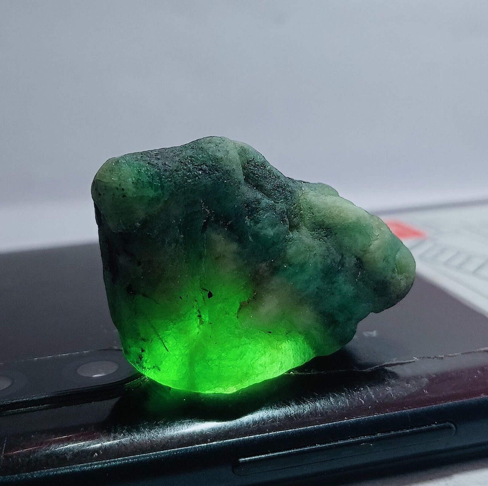 Big Emerald Rough Stone / Natural Zambian Emerald Rough Stone - Etsy