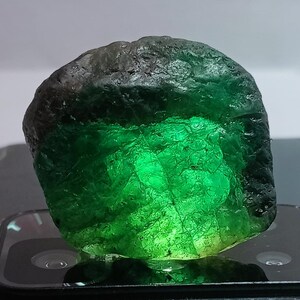 Big Emerald Rough Stone / Natural Zambian Emerald Rough Stone, Raw ...