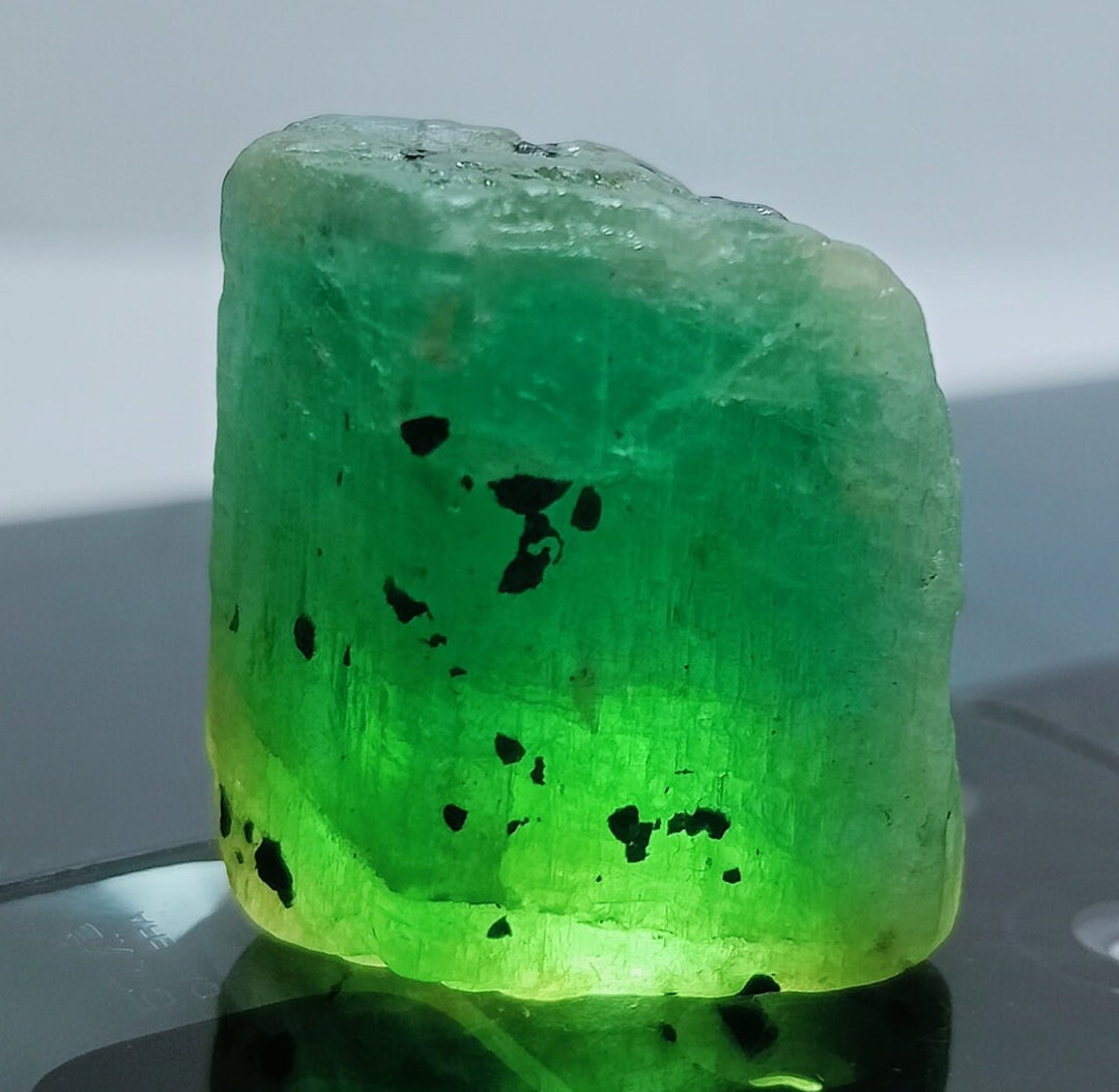 Big Emerald Rough Stone / Natural Zambian Emerald Rough Stone, Raw ...