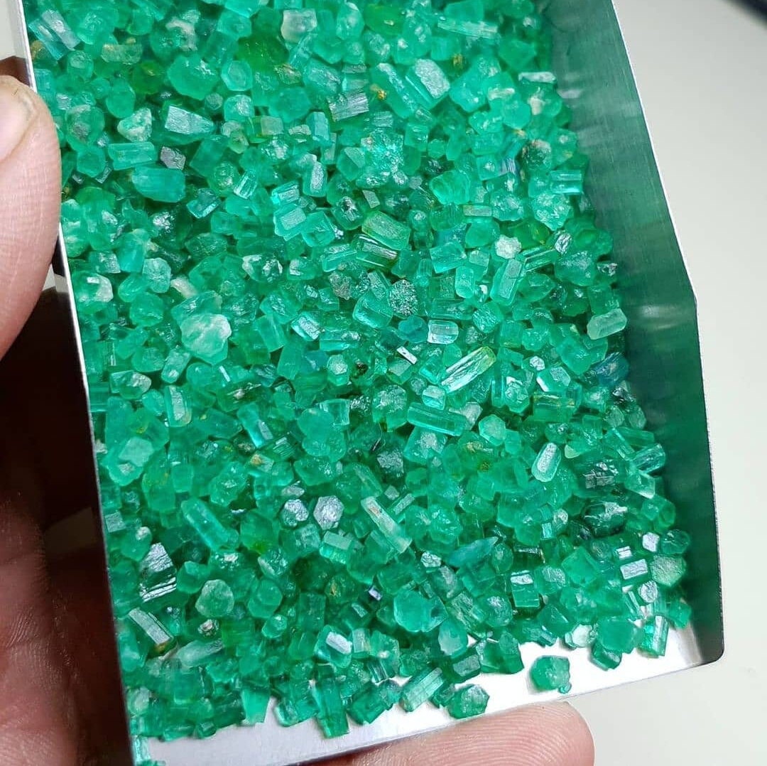 500 pièces émeraude brute, émeraude colombienne de qualité supérieure ...
