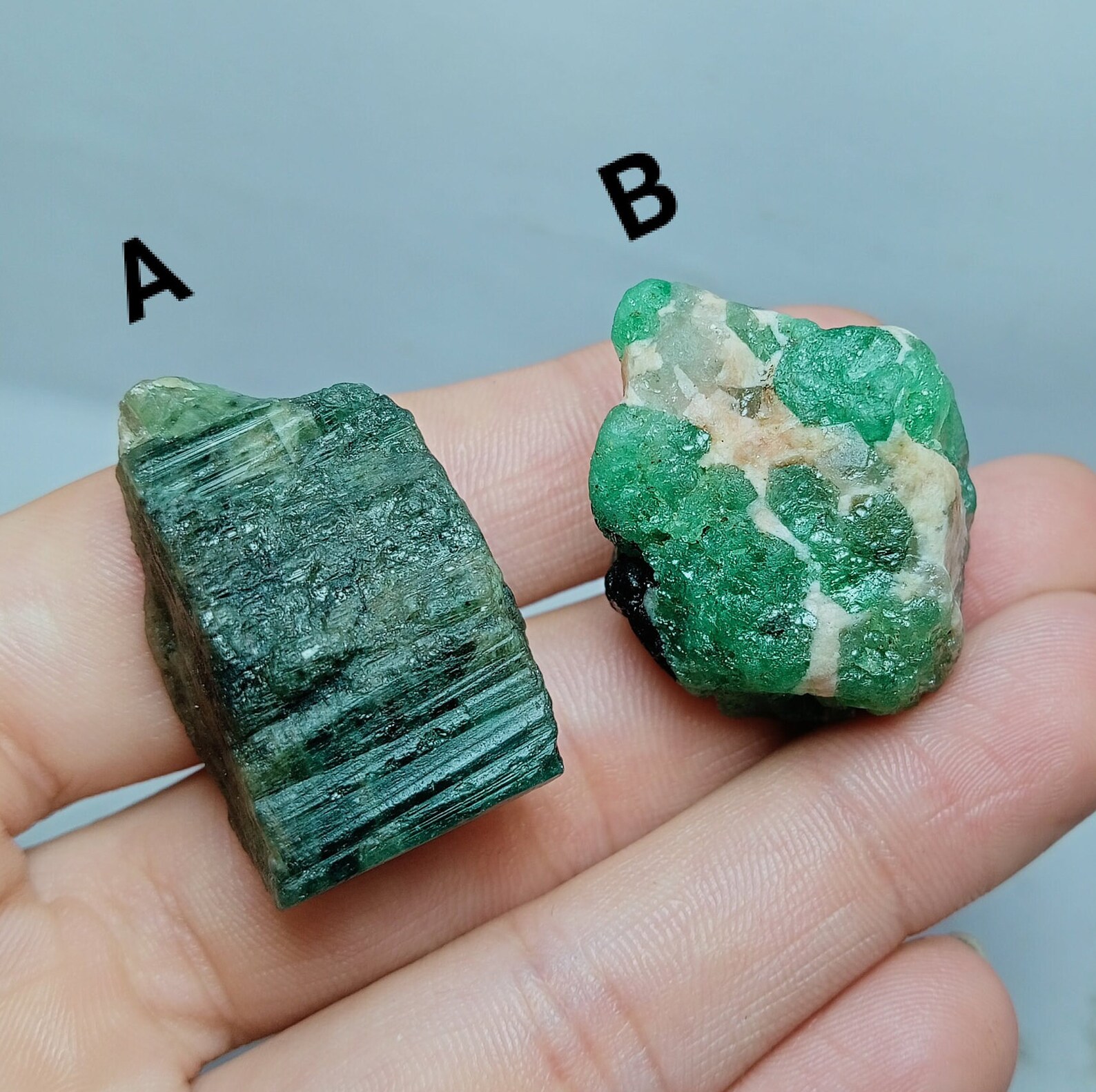 Big Emerald Rough Stone / Natural Zambian Emerald Rough Stone - Etsy