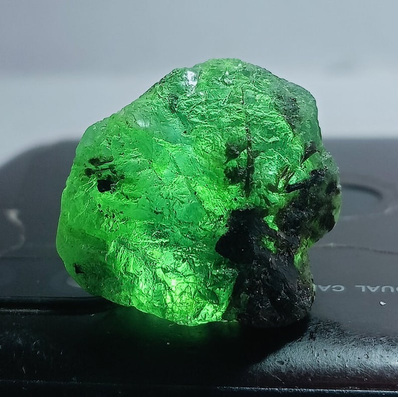 Big Emerald Rough Stone, Natural Zambian Emerald Rough Stone, Raw ...