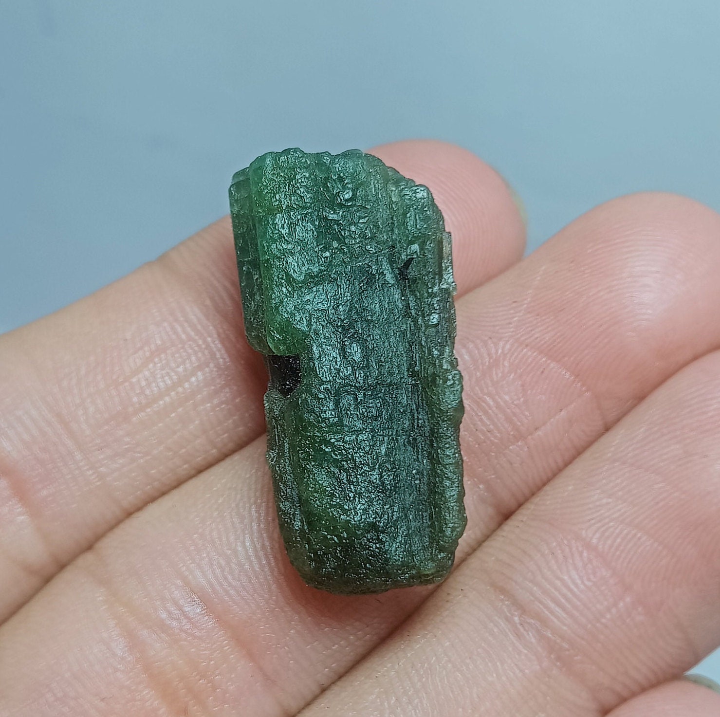 Big Emerald Rough Stone / Natural Zambian Emerald Rough Stone | Etsy