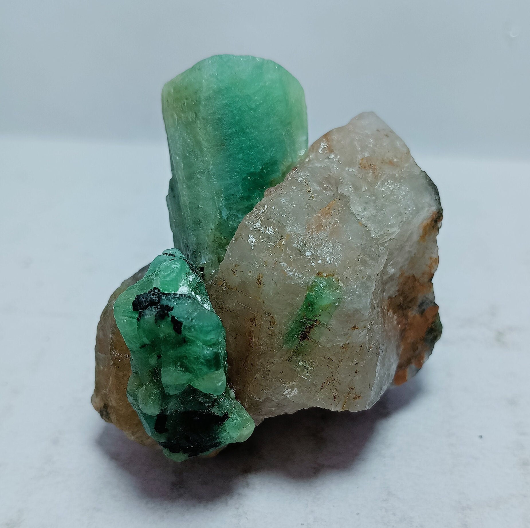 Big Emerald Rough Stone / Natural Zambian Emerald Rough Stone - Etsy