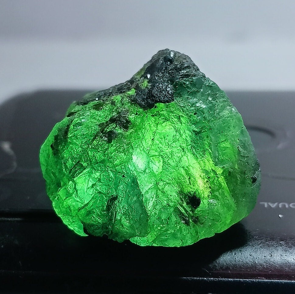 Big Emerald Rough Stone, Natural Zambian Emerald Rough Stone, Raw ...