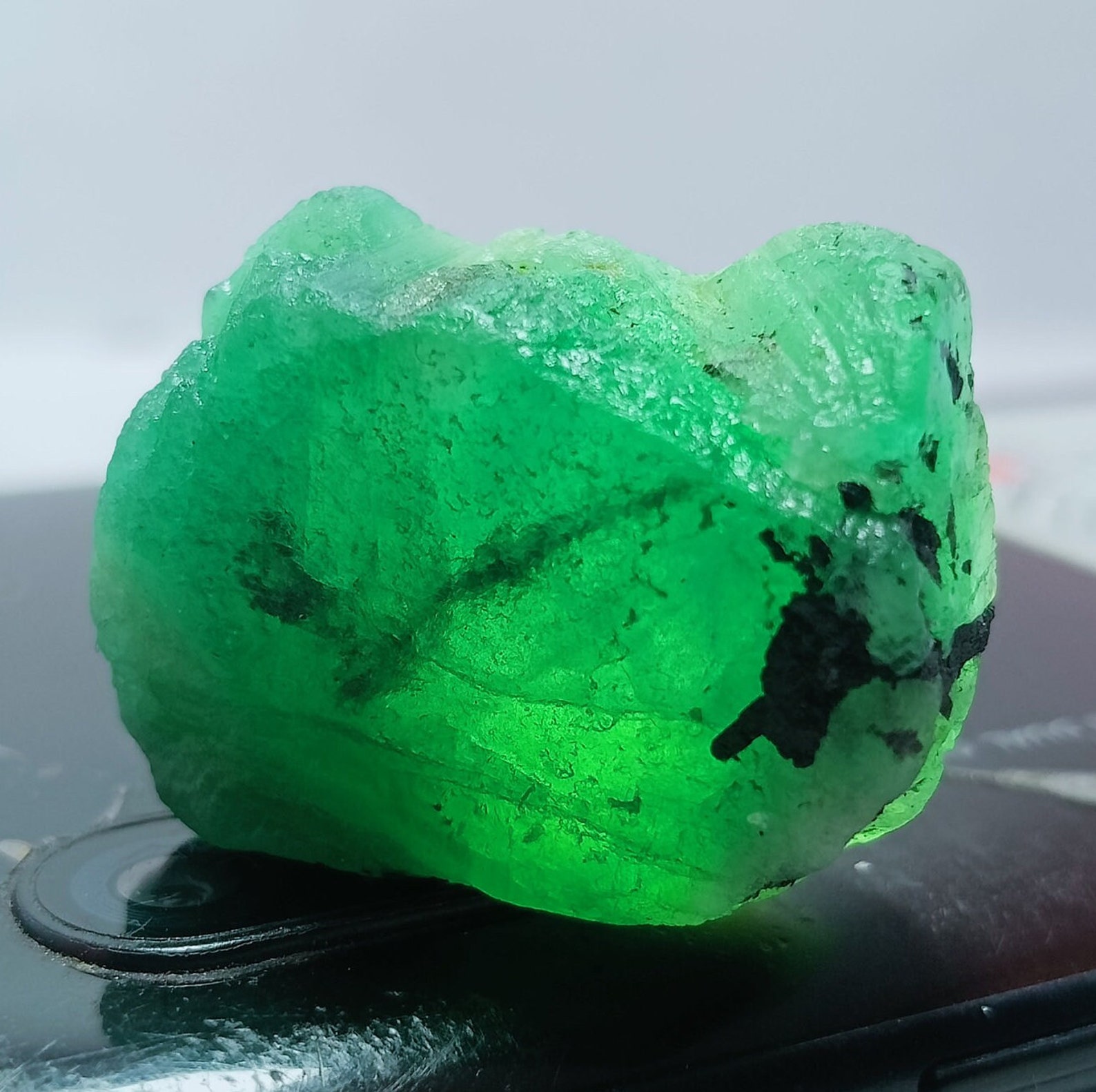 Big Emerald Rough Stone / Natural Zambian Emerald Rough Stone - Etsy