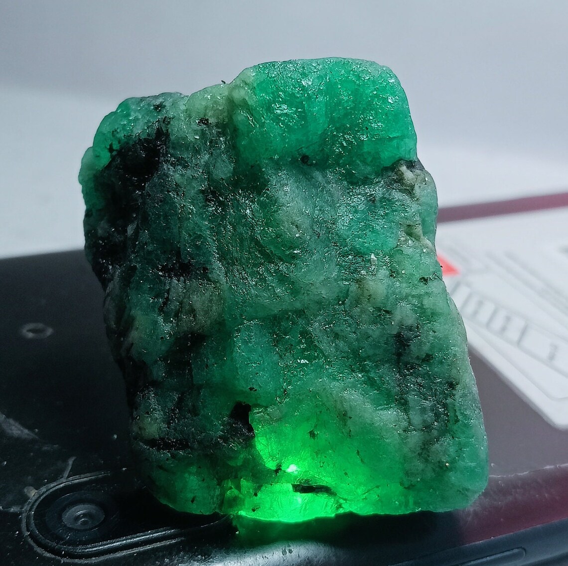 Big Emerald Rough Stone / Natural Zambian Emerald Rough Stone - Etsy