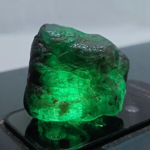 Big Emerald Rough Stone / Natural Zambian Emerald Rough Stone, Raw ...
