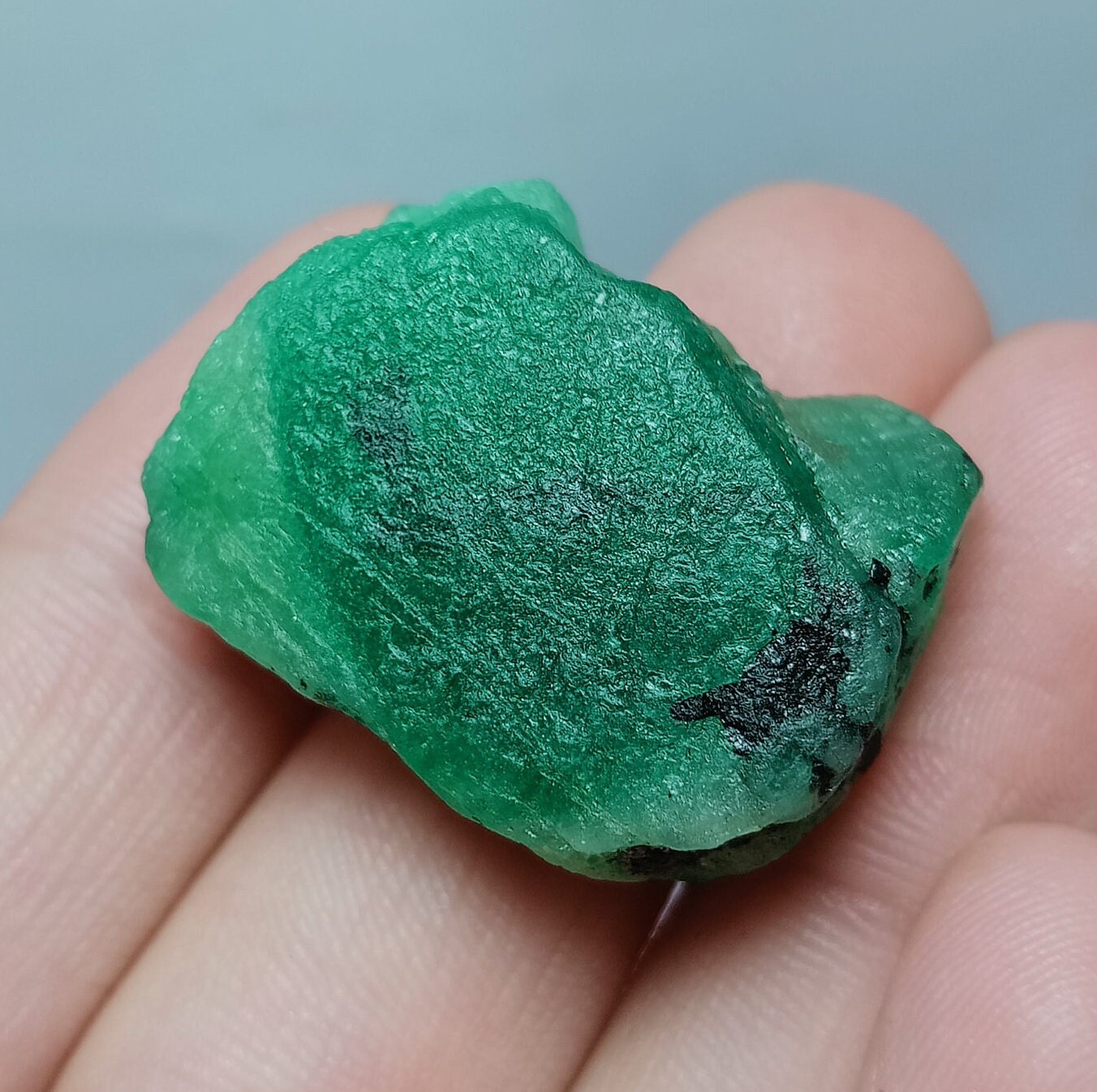 Big Emerald Rough Stone / Natural Zambian Emerald Rough Stone - Etsy
