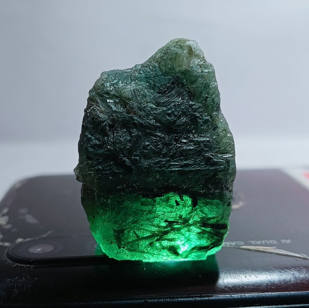 Big Emerald Rough Stone / Natural Zambian Emerald Rough Stone, Raw ...