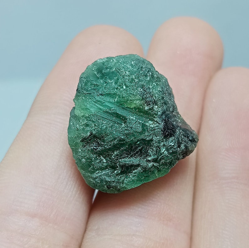 Big Emerald Rough Stone, Natural Zambian Emerald Rough Stone, Raw ...