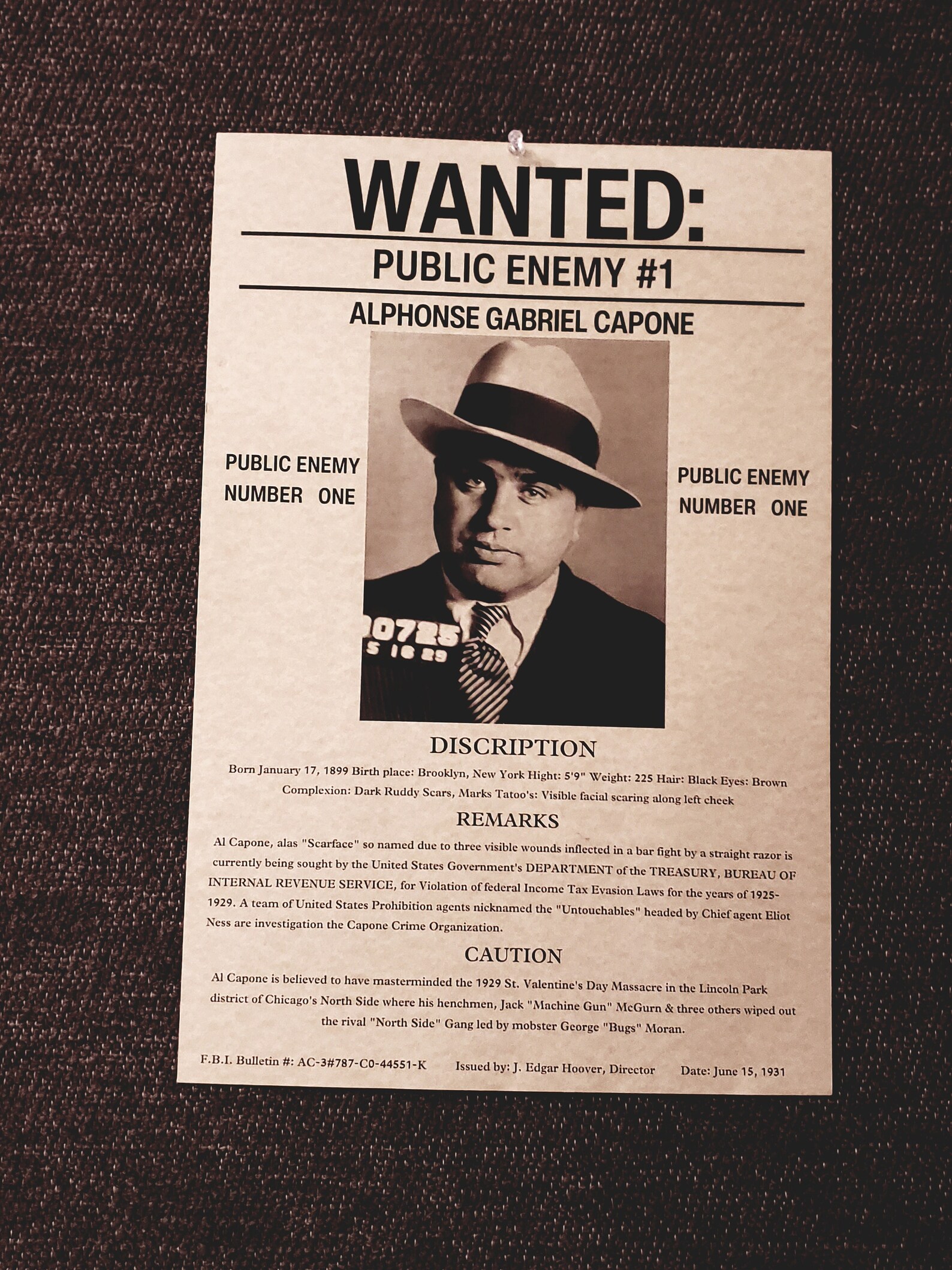 Wanted Posters Al Capone - Etsy
