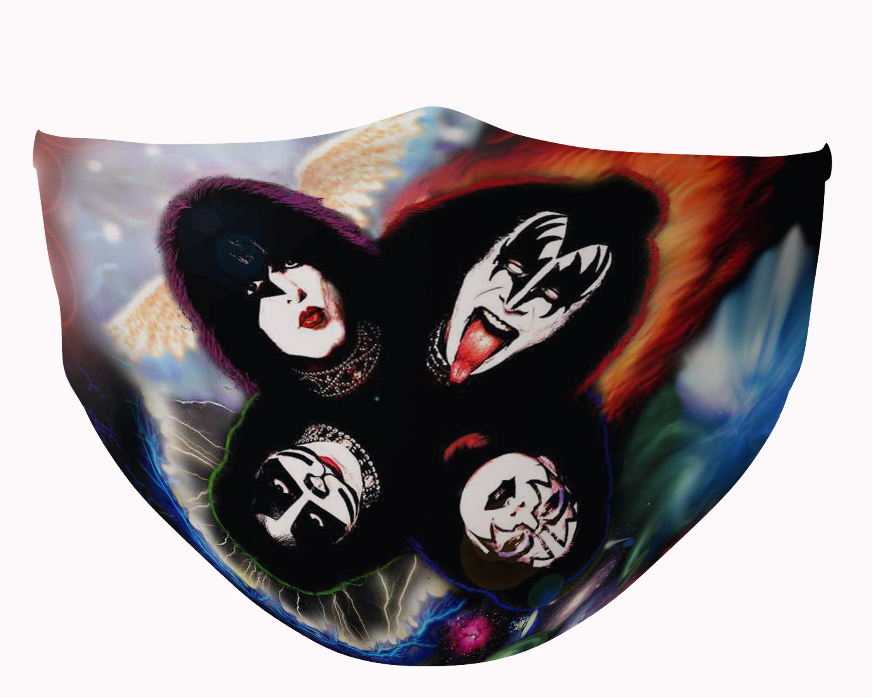 Kiss band face mask// KISS Band Mask// Me gusta kiss mask | Etsy