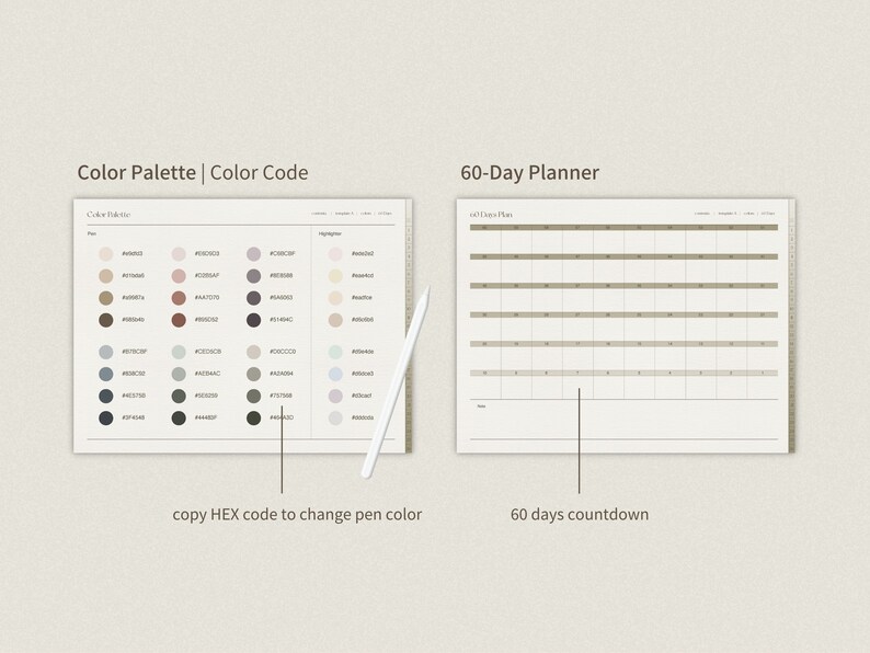 Digital Notebook | Landscape | Paper Texture | Goodnotes/ Notability ...