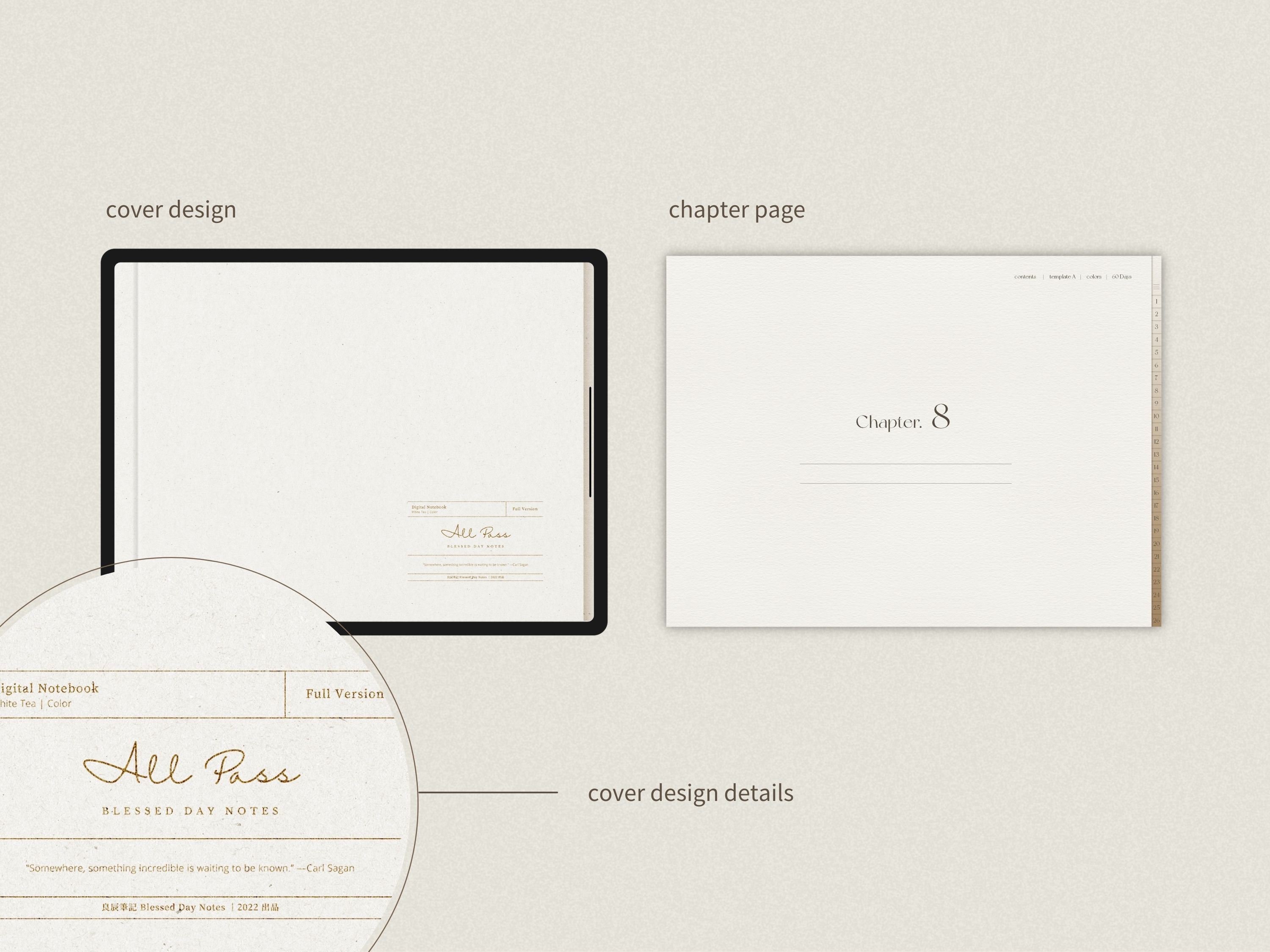 Digital Notebook Landscape Paper Texture Goodnotes/ Notability ...