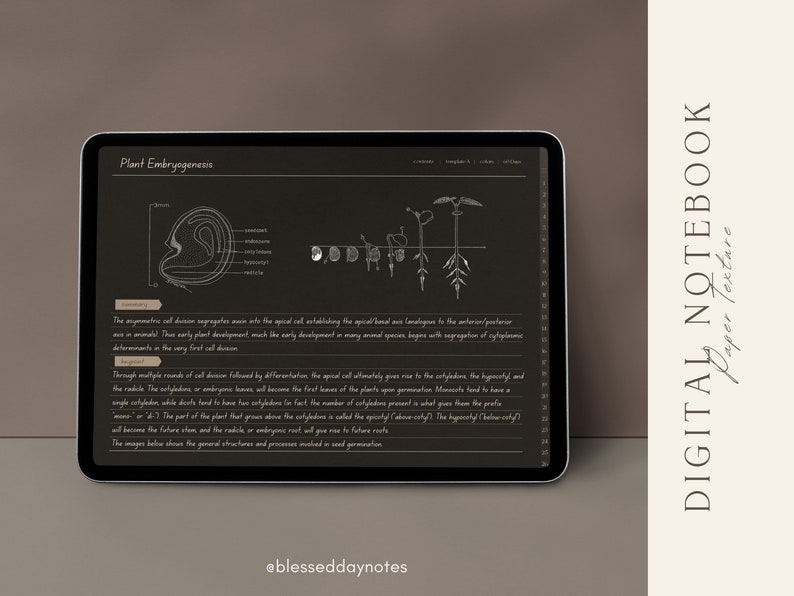 Digital Notebook | Landscape | Paper Texture | Goodnotes/ Notability ...