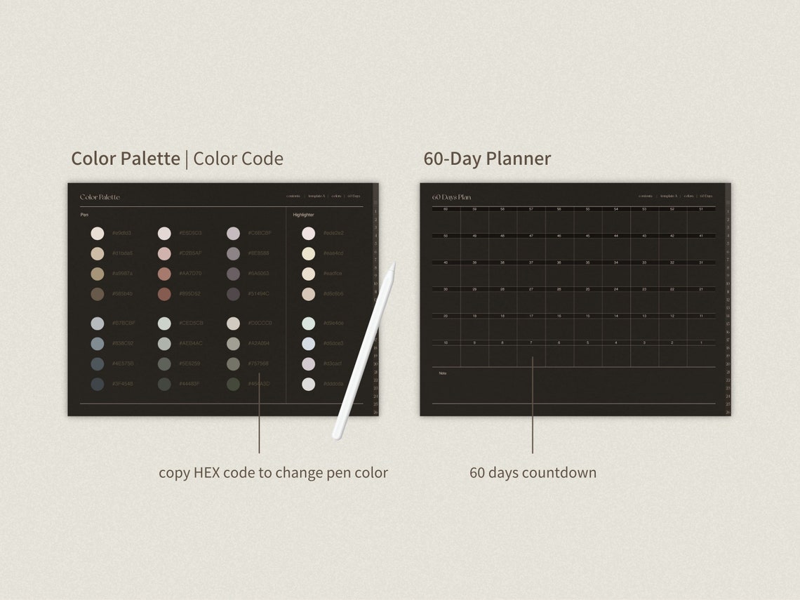 Digital Notebook | Landscape | Paper Texture | Goodnotes/ Notability ...