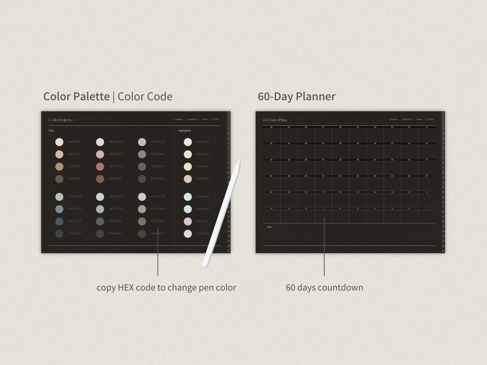 Digital Notebook | Landscape | Paper Texture | Goodnotes/ Notability ...