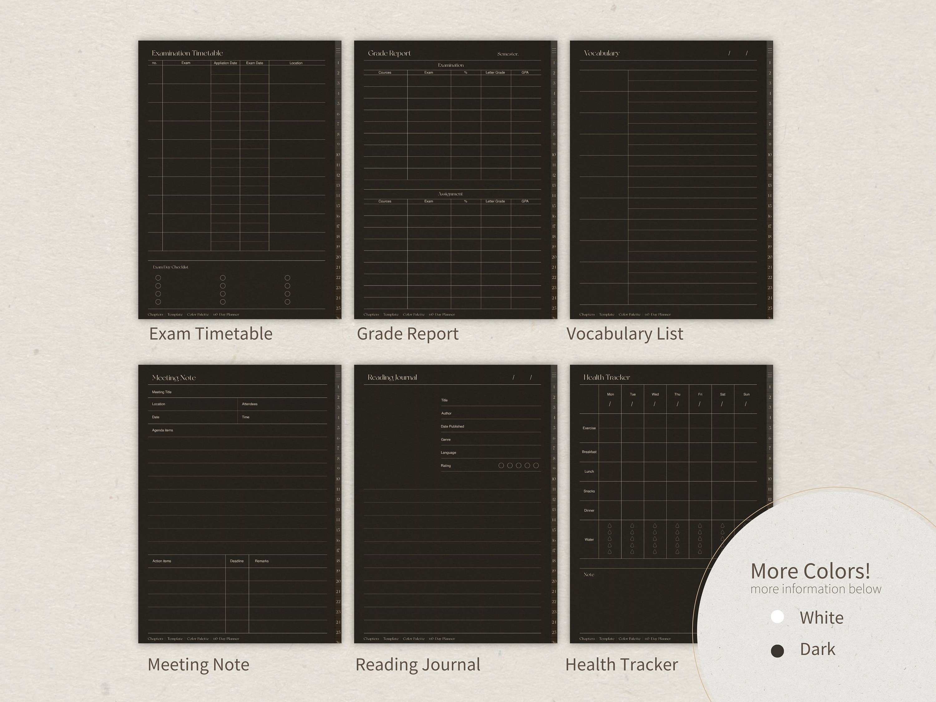 Digital Notebook | Paper Texture | Goodnotes/ Notability/ Collanote ...