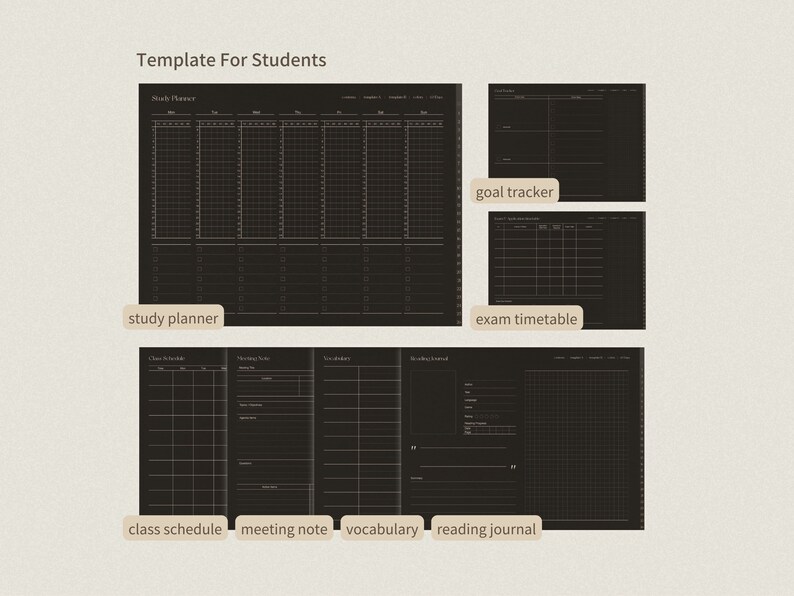 Digital Notebook | Landscape | Paper Texture | Goodnotes/ Notability ...