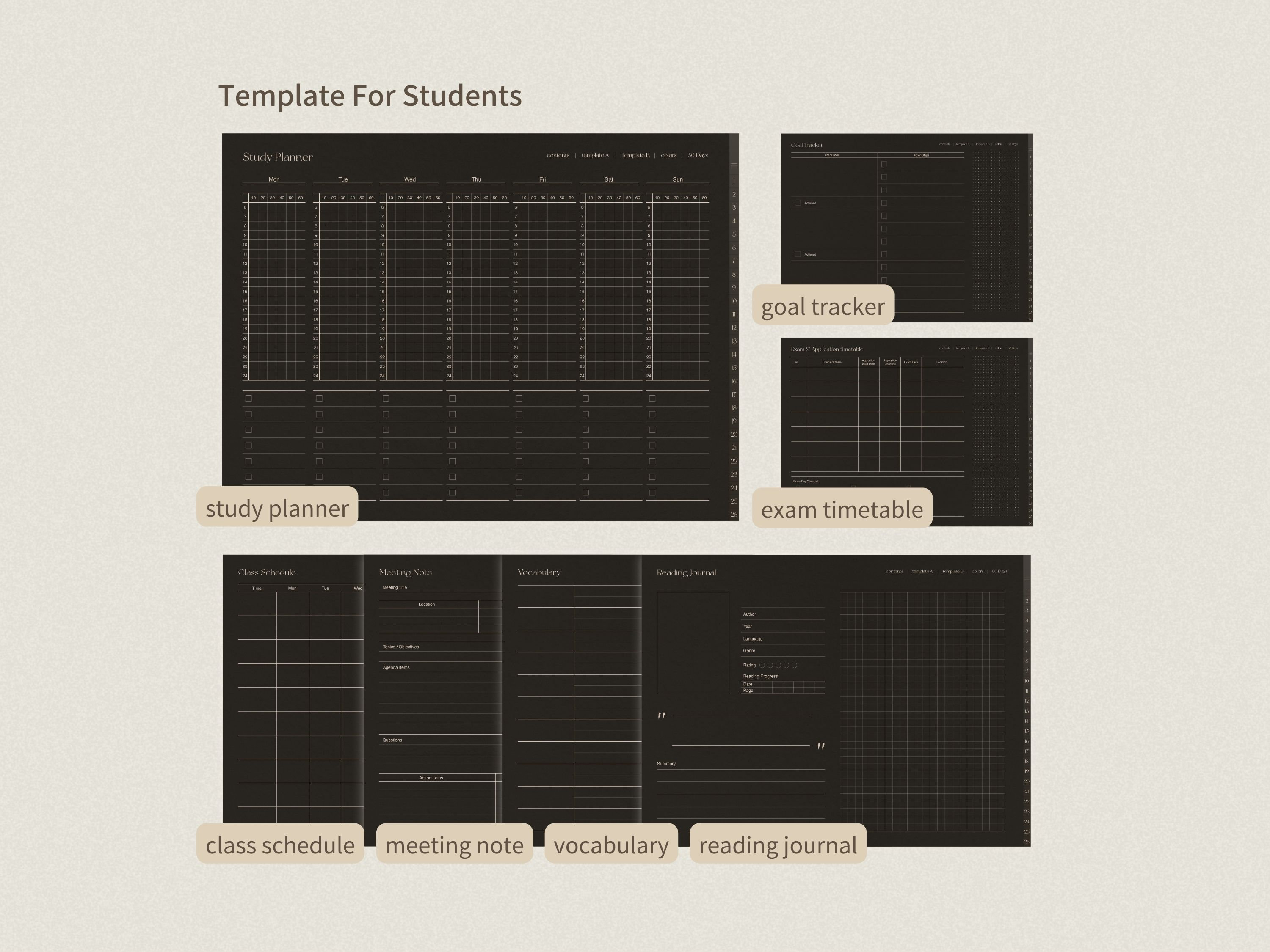 Digital Notebook Landscape Paper Texture Goodnotes/ Notability ...